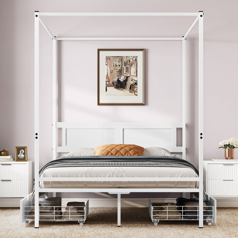 Wayfair canopy bed queen store